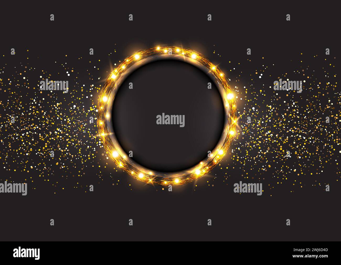 Bright circle ring light shining Stock Vector Images - Alamy