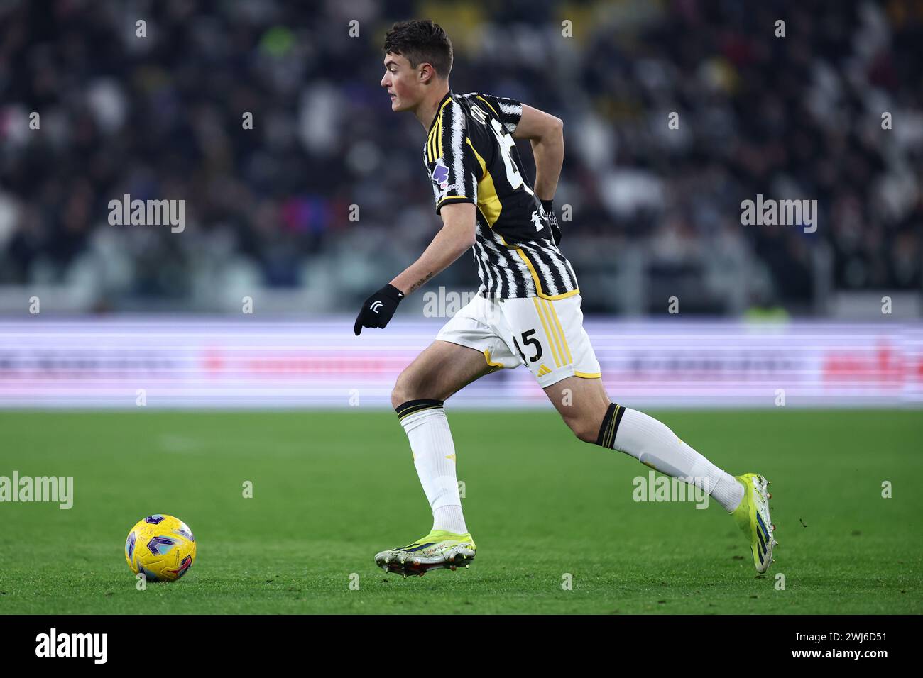 Torino, Italy. 12th Feb, 2024. Leonardo Cerri of Juventus Fc in action ...