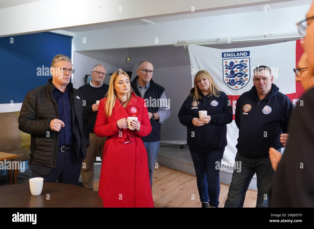 Labour leader Sir Keir Starmer (left) joins parliamentary candidate Gen ...