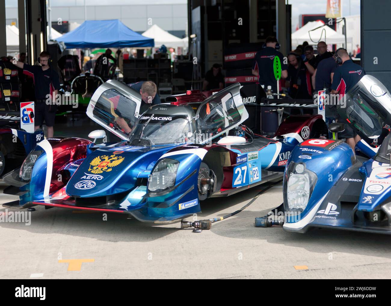 Shaun Lynn's BR01, being prepared for the Masters Endurance Legends ...