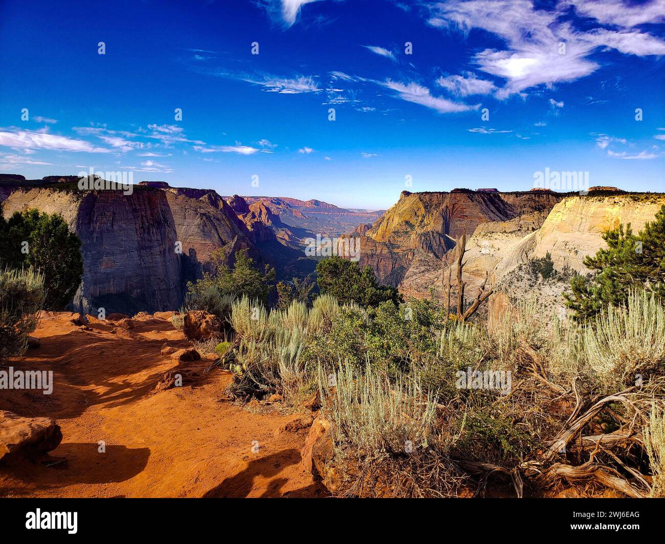A stunning aerial view of majestic cliffs in Bryce Canyon National Park ...