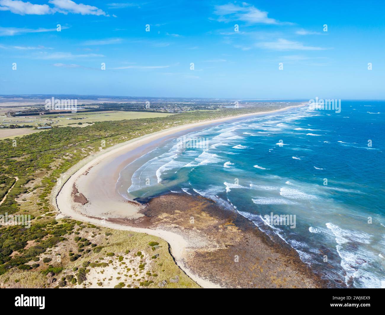 Thirteenth Beach in Barwon Heads in Australia Stock Photo - Alamy
