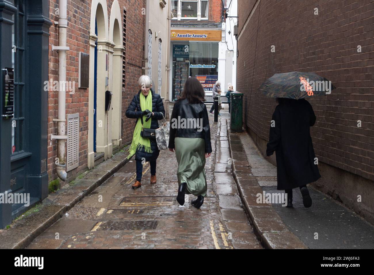 Windsor, Berkshire, UK. 13th February, 2024. It was a wet and rainy ...