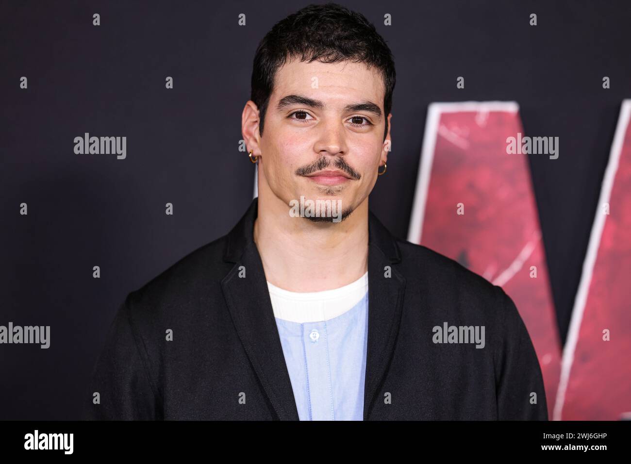 WESTWOOD, LOS ANGELES, CALIFORNIA, USA - FEBRUARY 12: Aaron Dominguez ...
