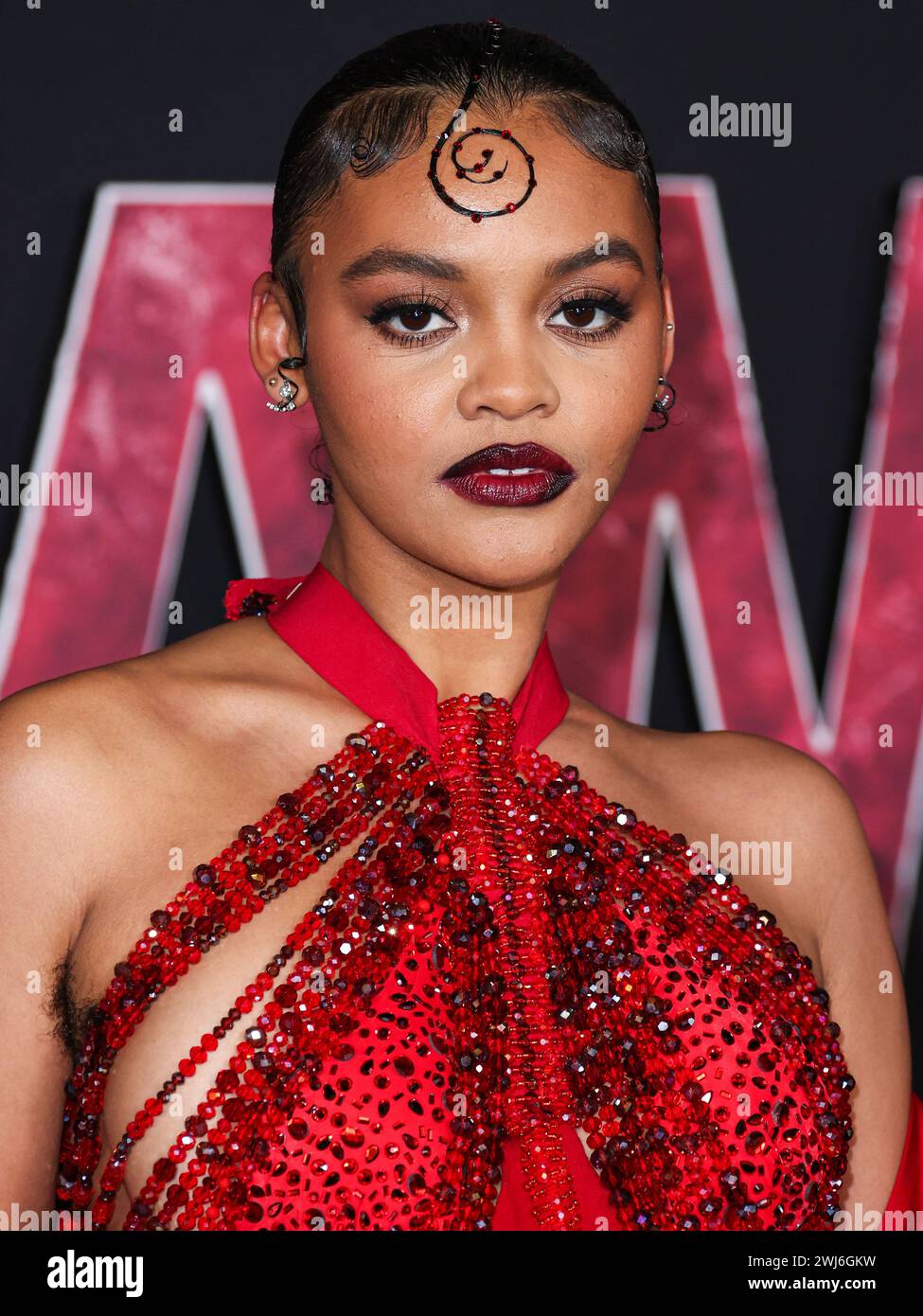 WESTWOOD, LOS ANGELES, CALIFORNIA, USA - FEBRUARY 12: Celeste O'Connor ...