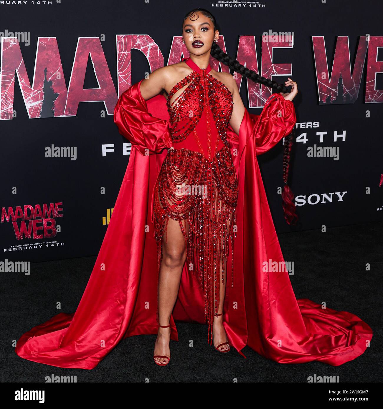 WESTWOOD, LOS ANGELES, CALIFORNIA, USA - FEBRUARY 12: Celeste O'Connor ...