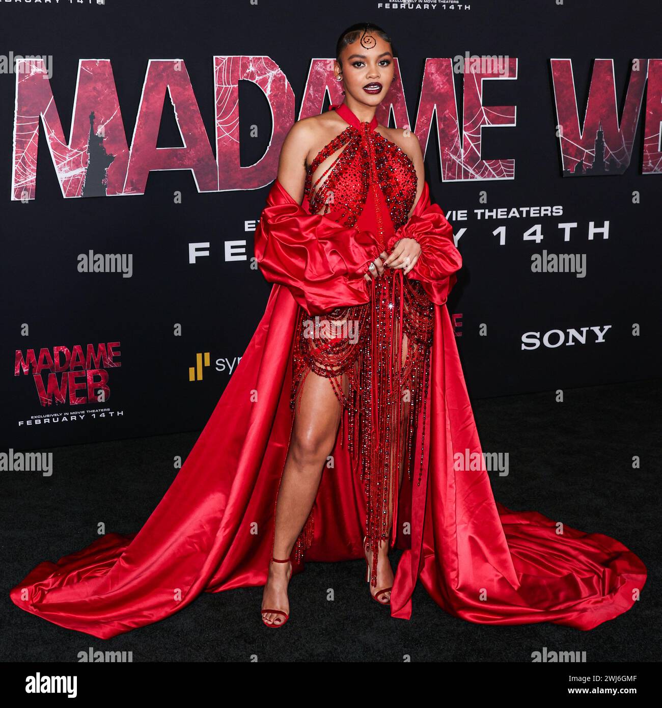 WESTWOOD, LOS ANGELES, CALIFORNIA, USA - FEBRUARY 12: Celeste O'Connor ...