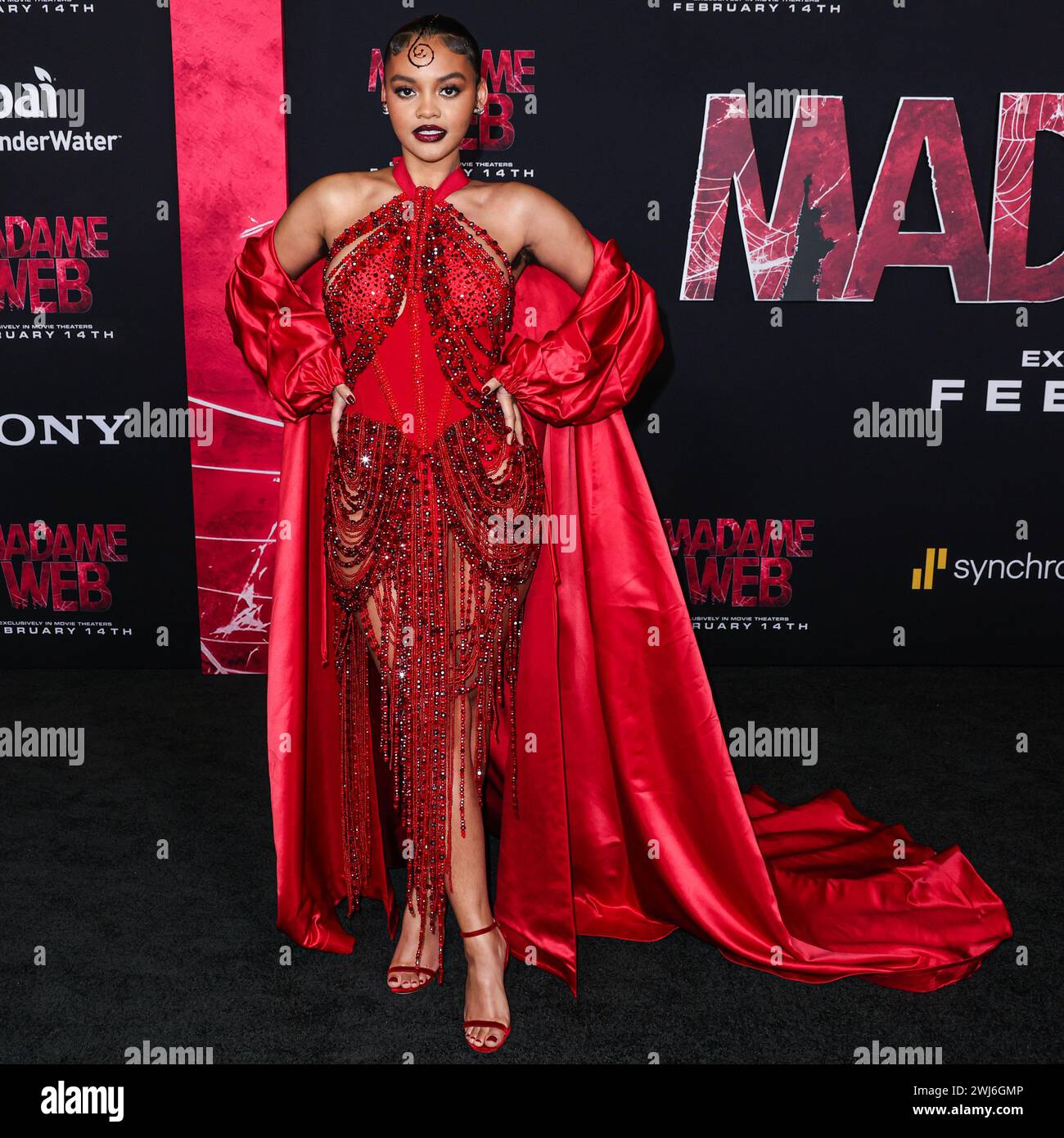 WESTWOOD, LOS ANGELES, CALIFORNIA, USA - FEBRUARY 12: Celeste O'Connor ...