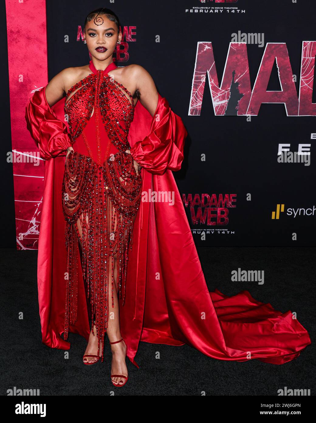 WESTWOOD, LOS ANGELES, CALIFORNIA, USA - FEBRUARY 12: Celeste O'Connor ...