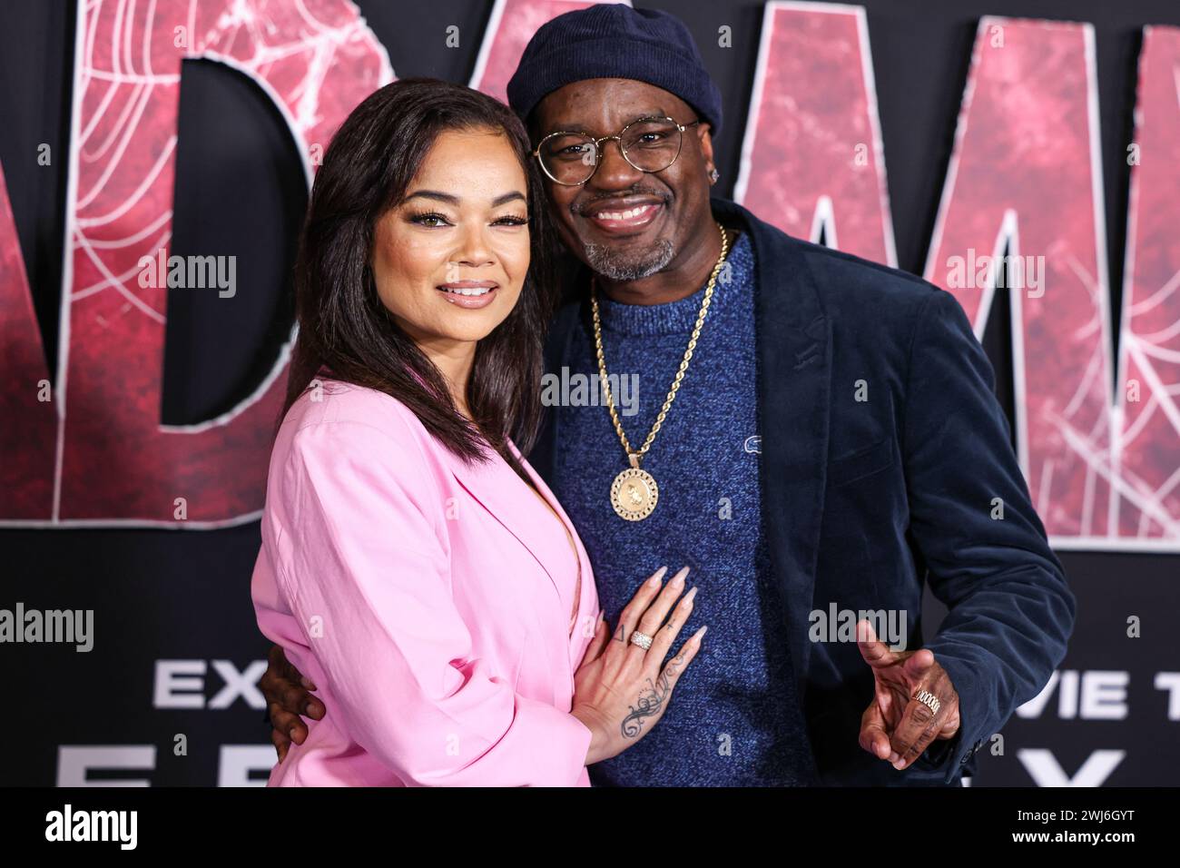 WESTWOOD, LOS ANGELES, CALIFORNIA, USA - FEBRUARY 12: Dannella Lane and ...