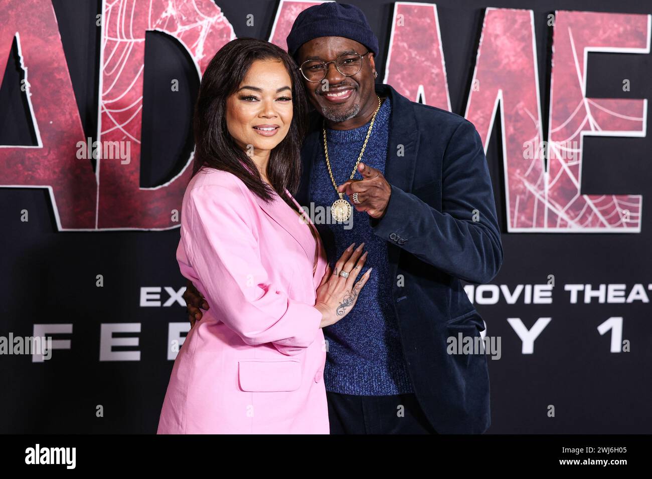 WESTWOOD, LOS ANGELES, CALIFORNIA, USA - FEBRUARY 12: Dannella Lane and ...