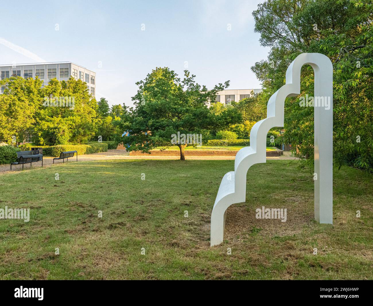 A Public Art/Sculpture Installation in Milton Keynes, UK Stock Photo ...