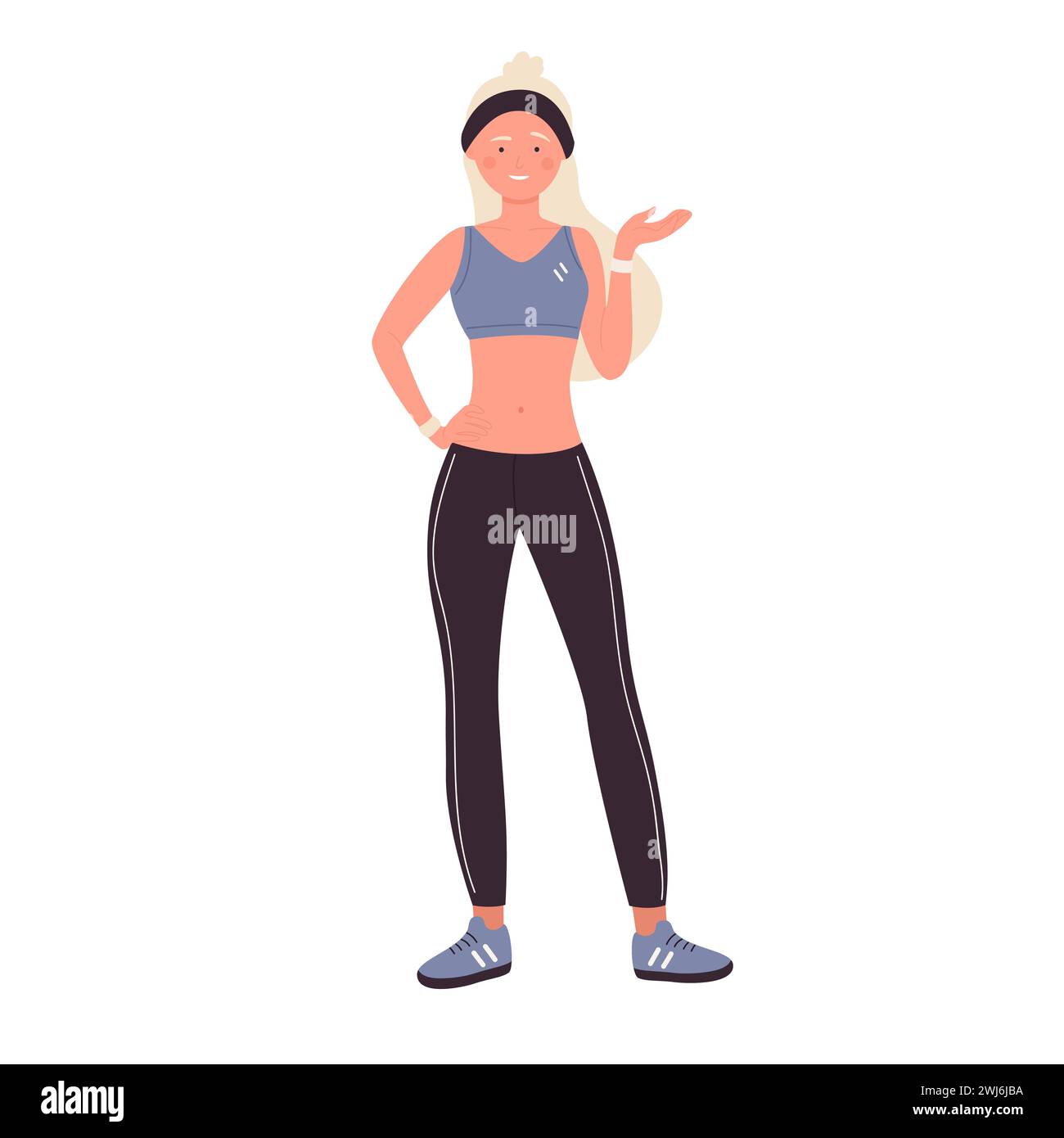 Female coach confident pose Stock Vector Images - Alamy