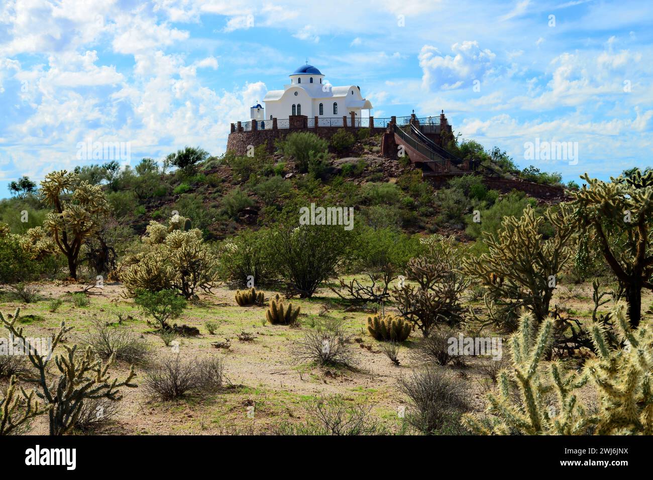 Greek orthodox chapel at St. Anthony's monastery in Arizona Stock Photo ...