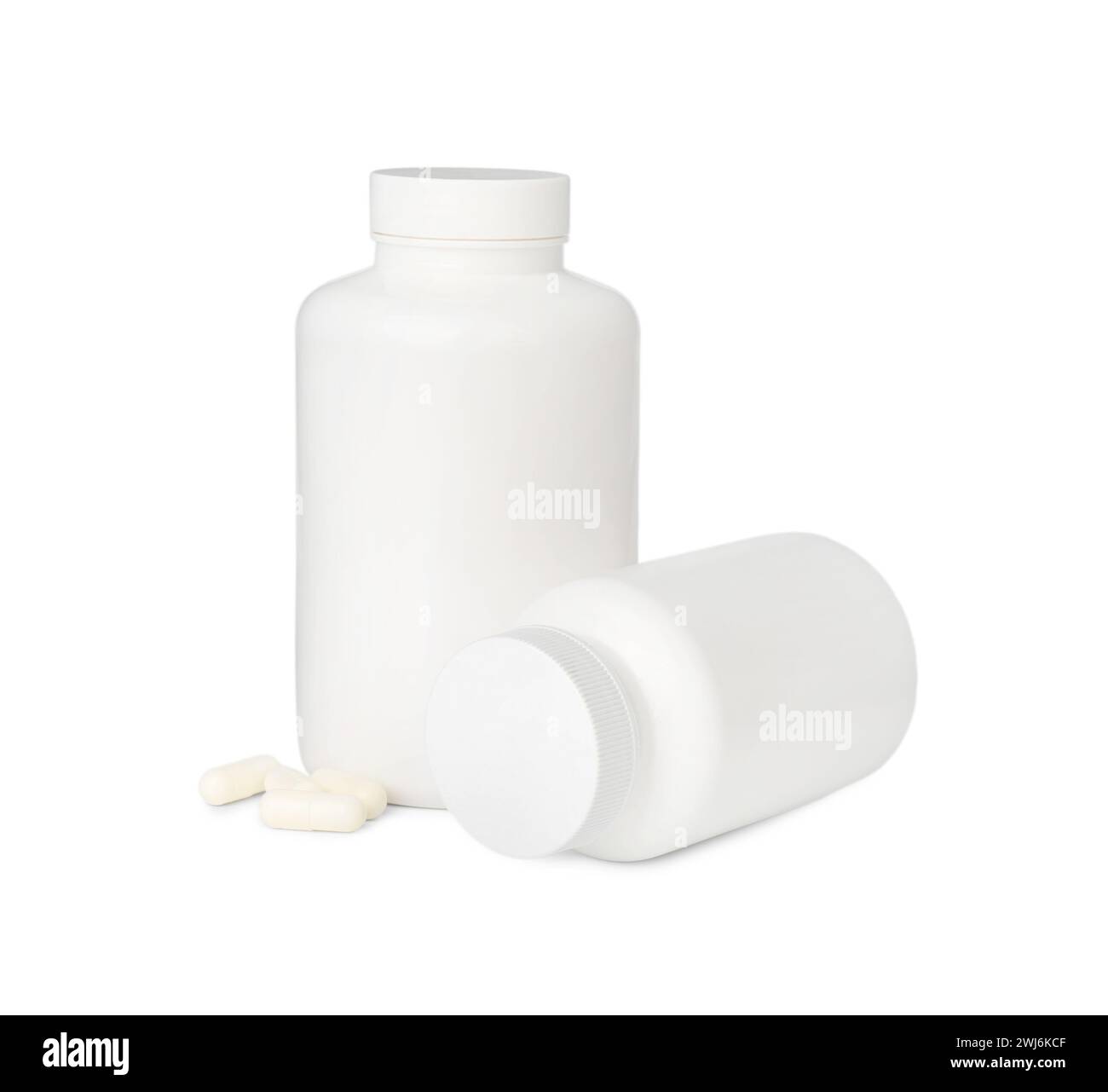 White plastic pill jars hi-res stock photography and images - Alamy