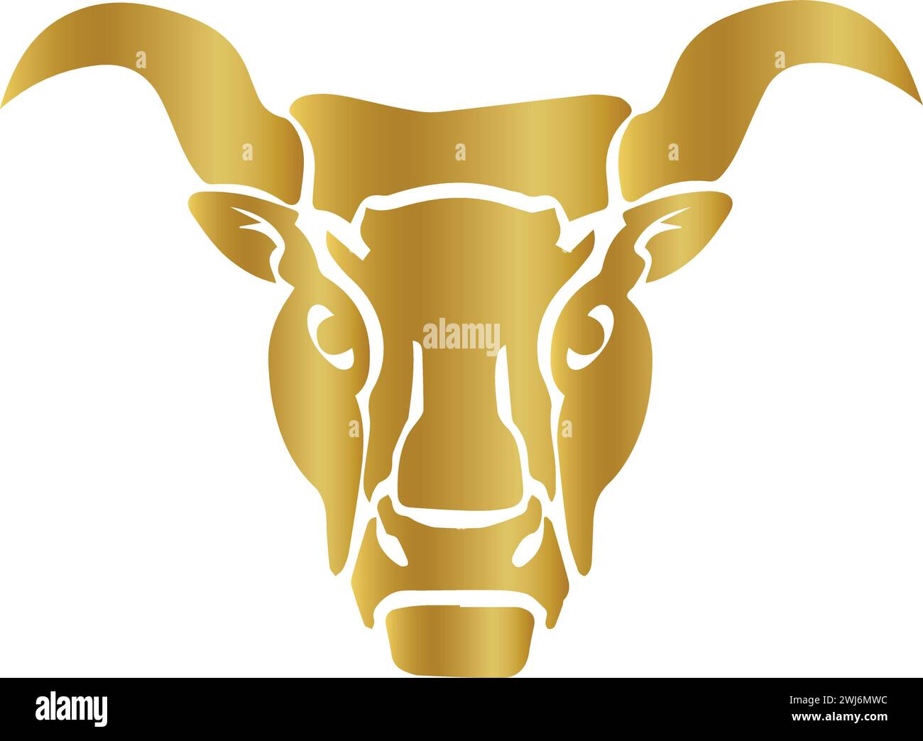 Bull head icon Stock Vector Images - Alamy