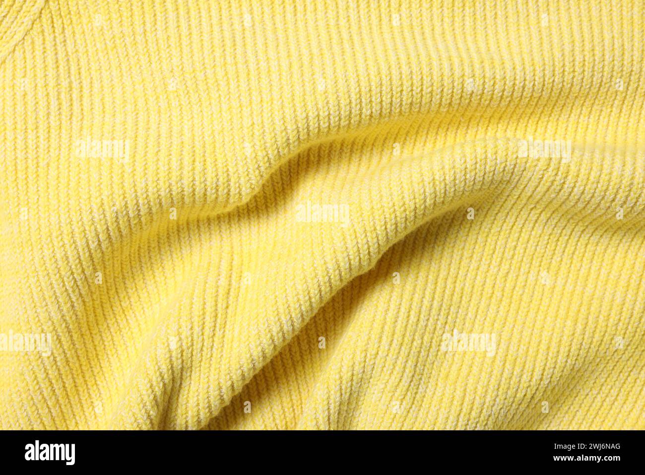 Texture of soft yellow fabric as background, top view Stock Photo - Alamy