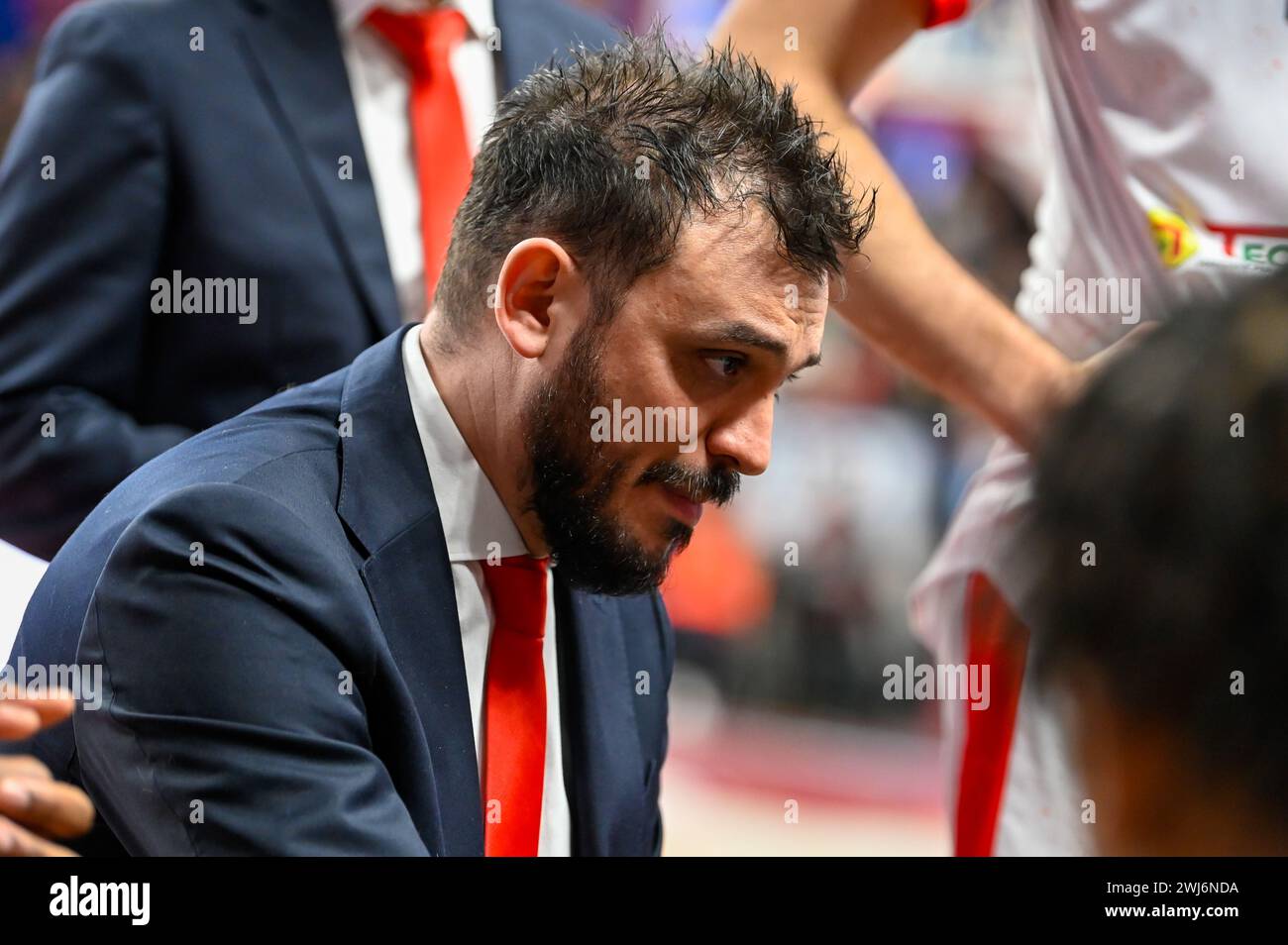 Venice, Italy. 11th Feb, 2024. Estra Pistoia â€™s Head Coach Nicola ...