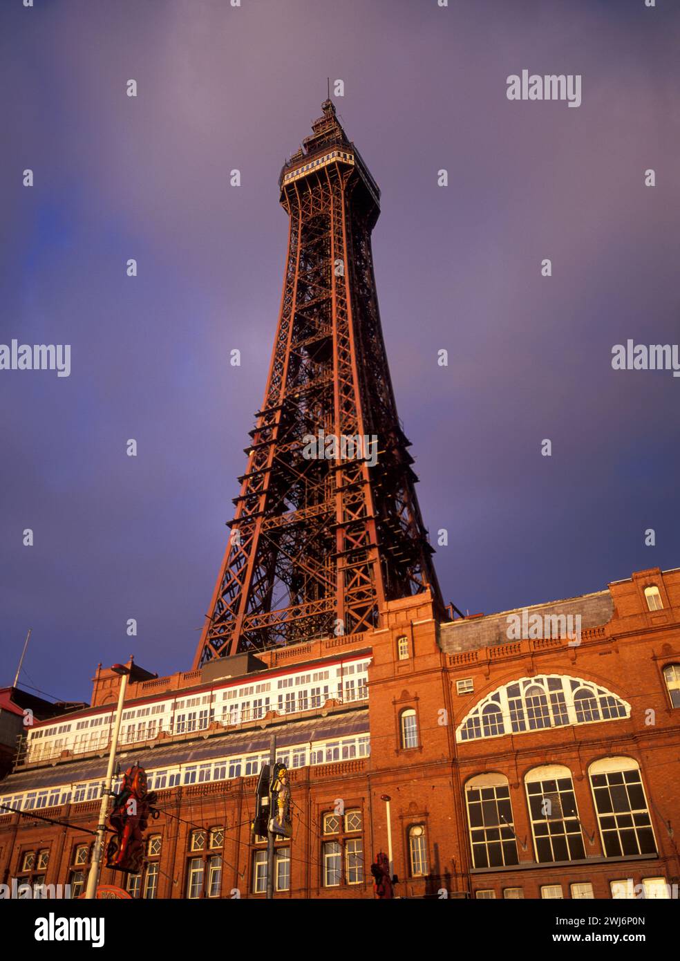 UK, Lancashire, Blackpool, Blackpool tower, the iconic symbol of this ...