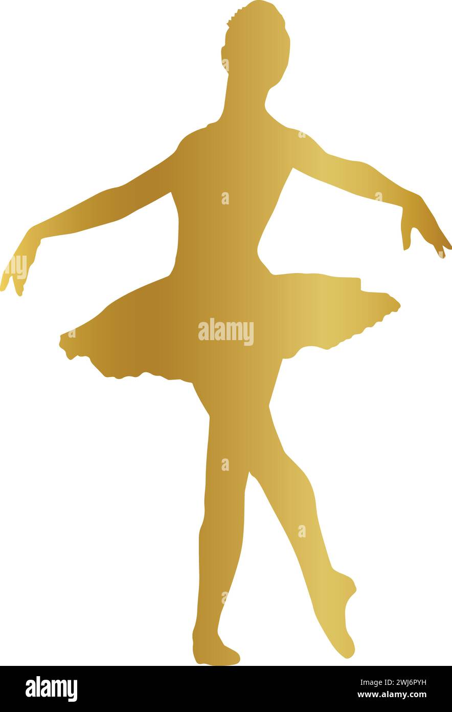 Black ballerina girl Stock Vector Images - Alamy