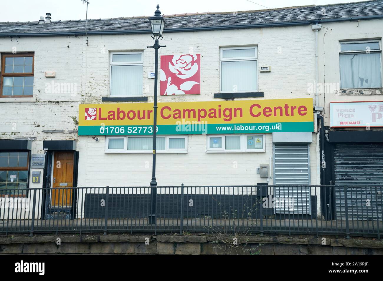 The Labour Campaign Centre in Rochdale, Greater Manchester, after the ...