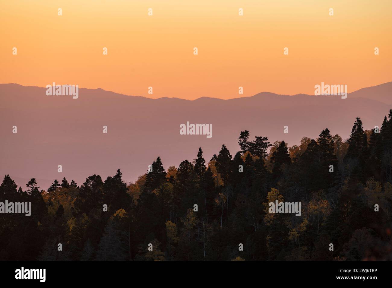 FALL MOUNTAIN VIEWS IN THE SANGRE DE CRISTO MOUNTAINS, SANTA FE, NM ...