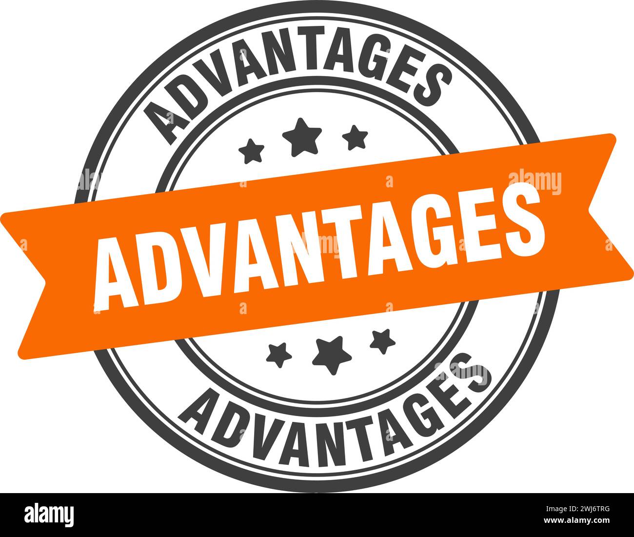 advantages stamp. advantages round sign. label on transparent ...