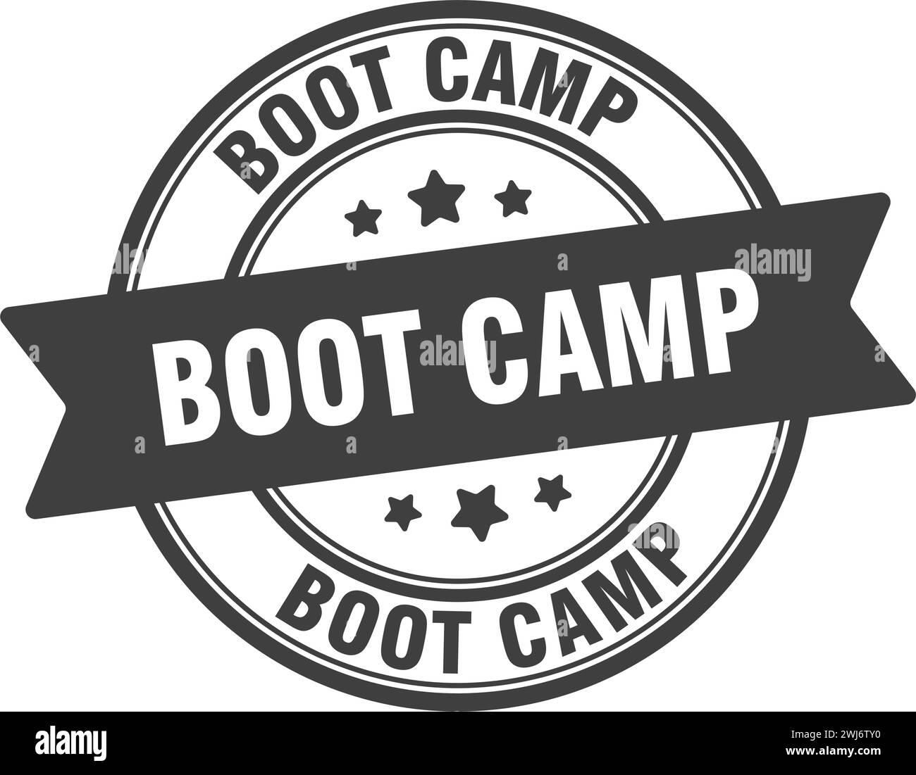 boot camp stamp. boot camp round sign. label on transparent background ...