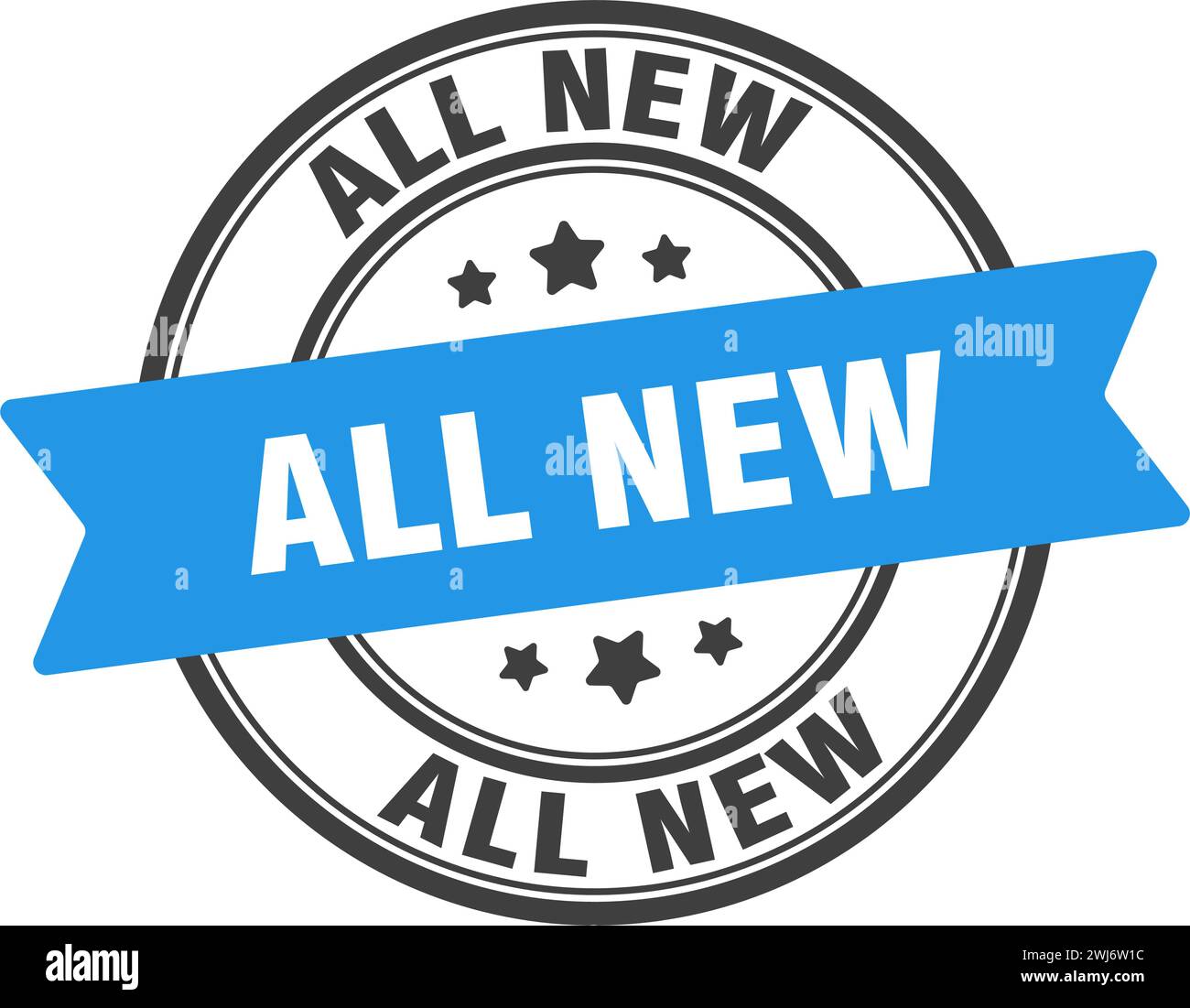all new stamp. all new round sign. label on transparent background ...