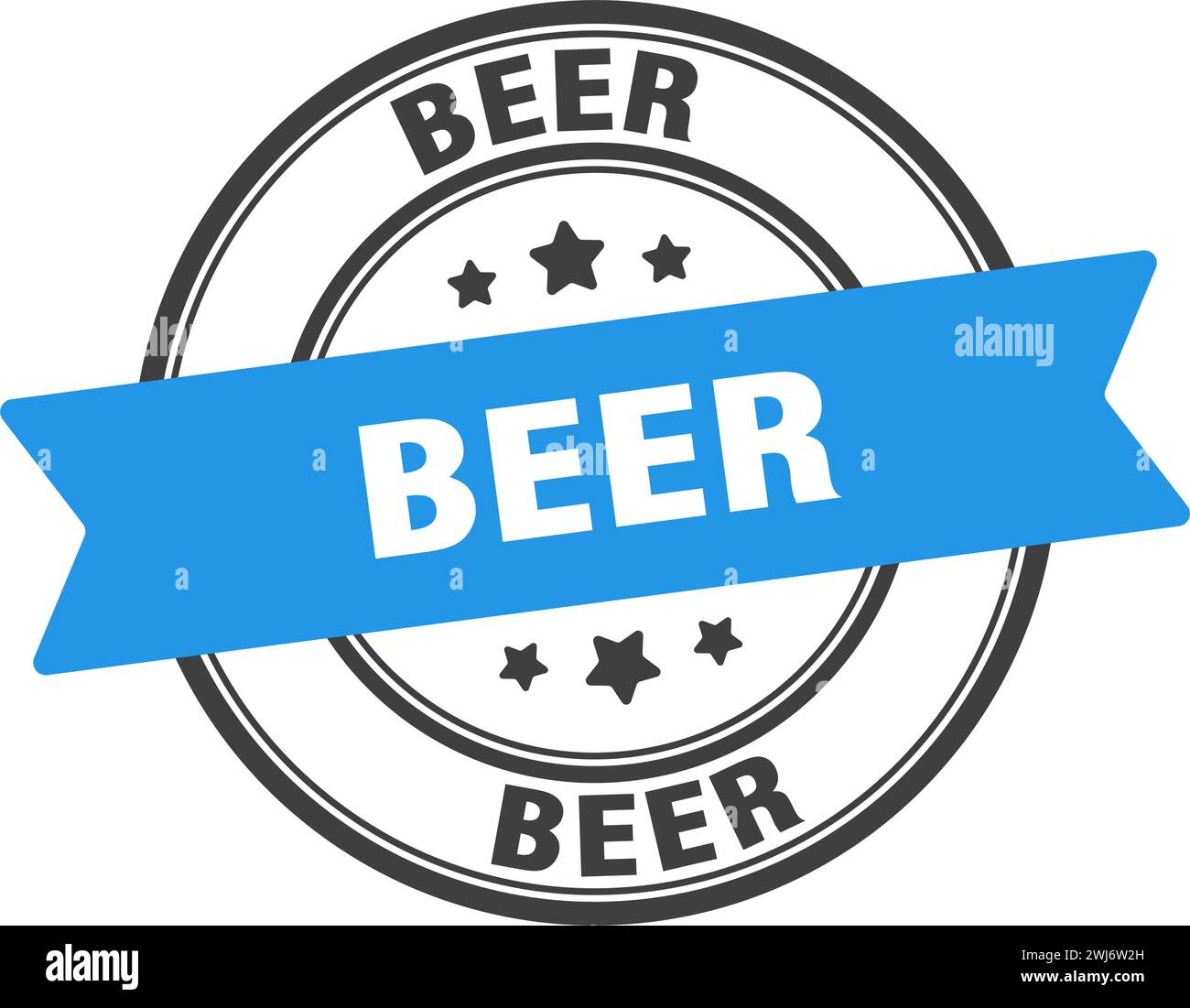 beer stamp. beer round sign. label on transparent background Stock ...