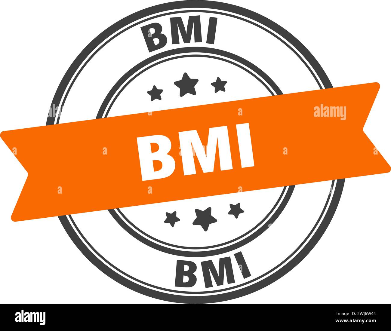 bmi stamp. bmi round sign. label on transparent background Stock Vector ...
