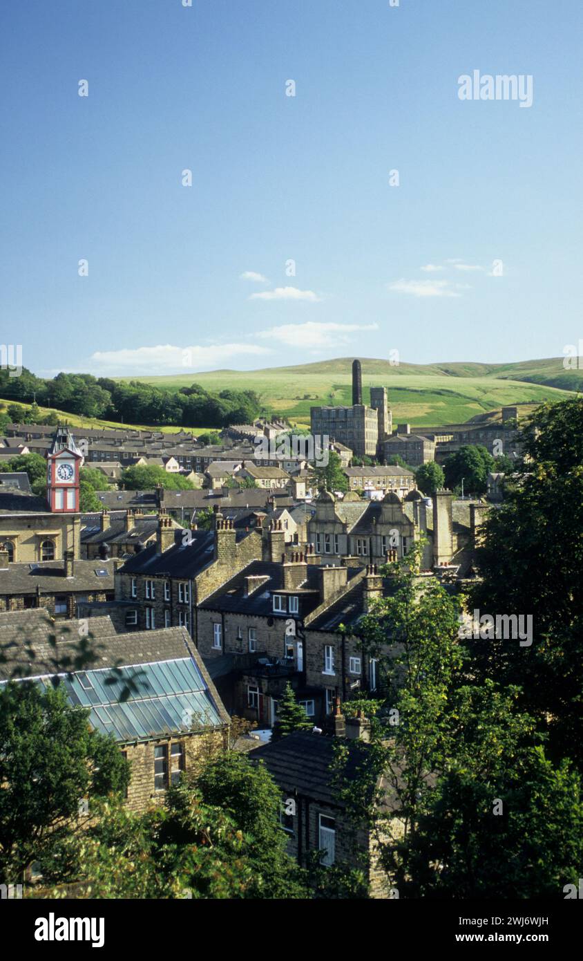 UK, Yorkshire, the Mill town of Marsden in the Colne valley Stock Photo ...