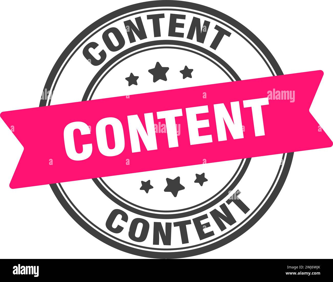content stamp. content round sign. label on transparent background ...