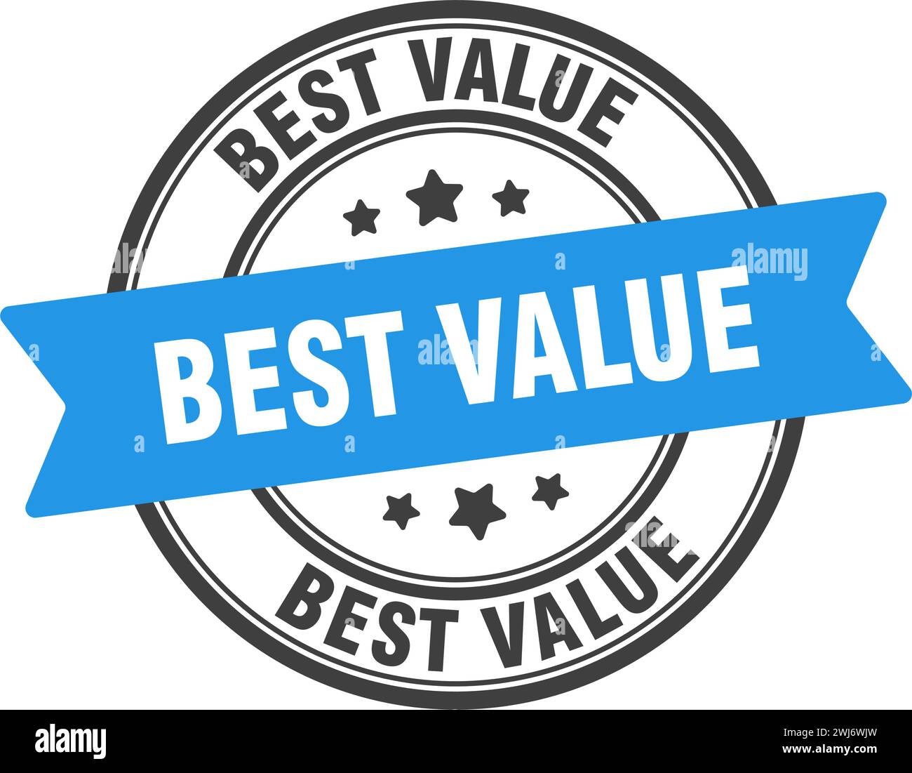 best value stamp. best value round sign. label on transparent ...