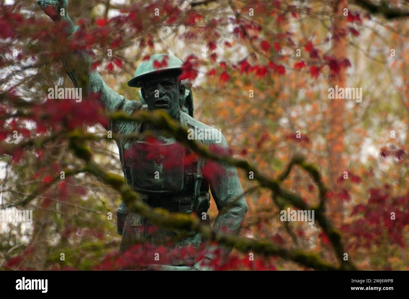 WWI Doughboy Statue, State Capitol State Park, Salem, Oregon Stock ...