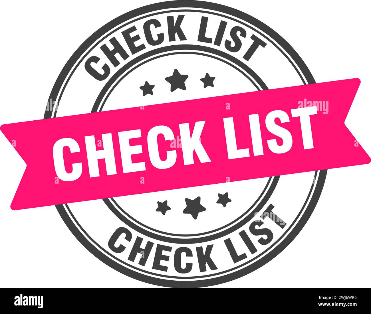 check list stamp. check list round sign. label on transparent ...