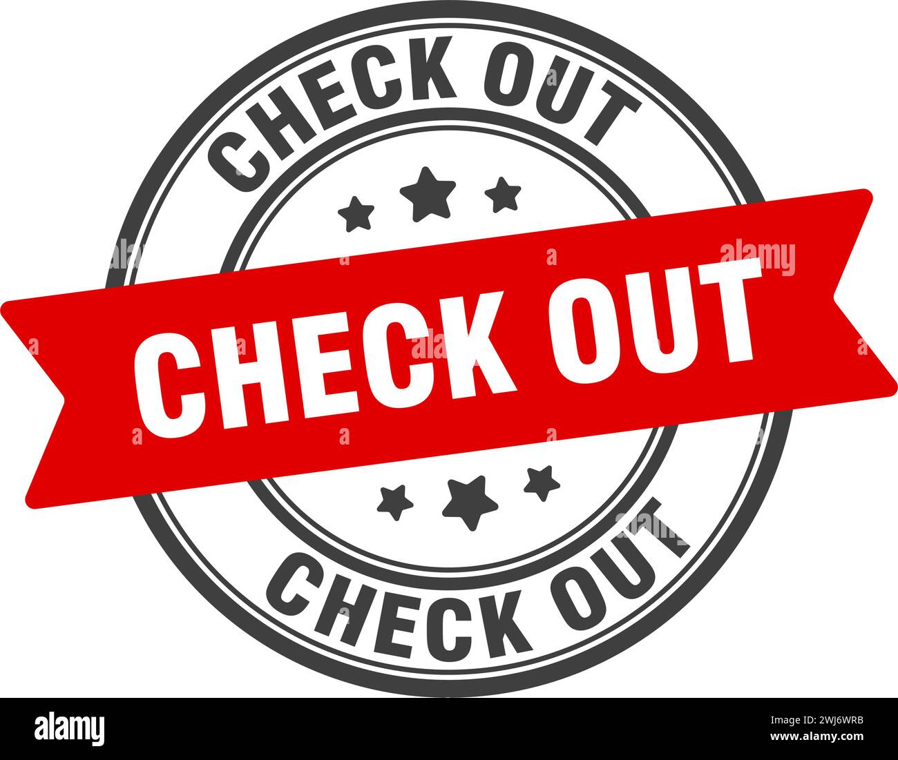 check out stamp. check out round sign. label on transparent background ...