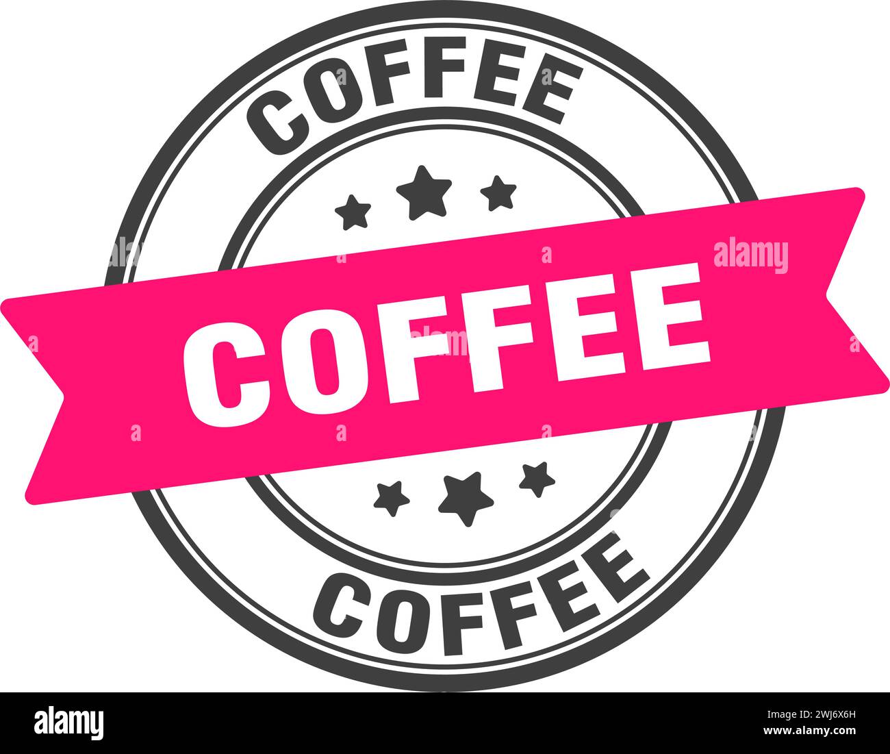 coffee stamp. coffee round sign. label on transparent background Stock ...