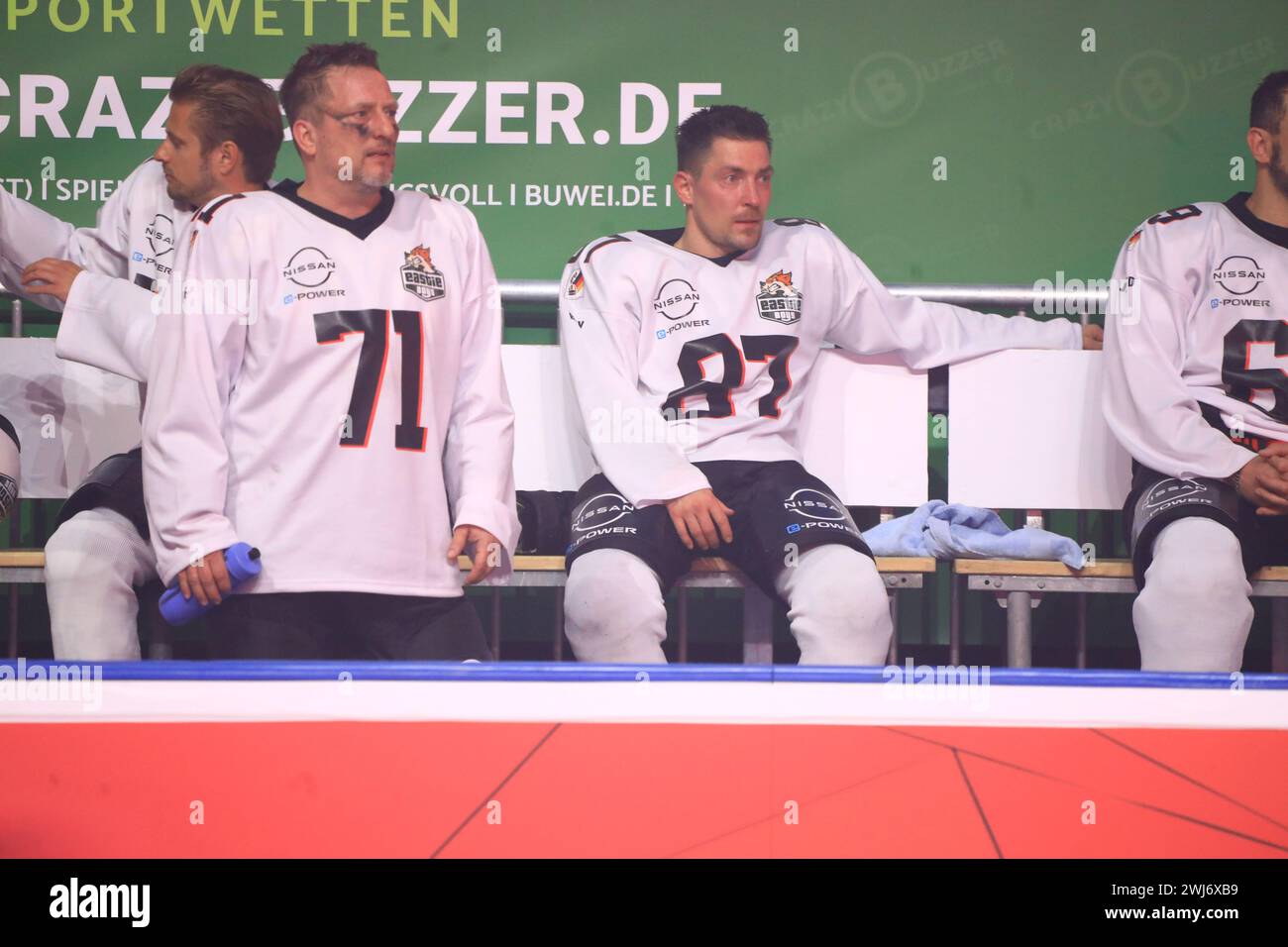 TV Show 'American Ice Football' in der SAP Arena. Mannheim, 11.02.2024 ...