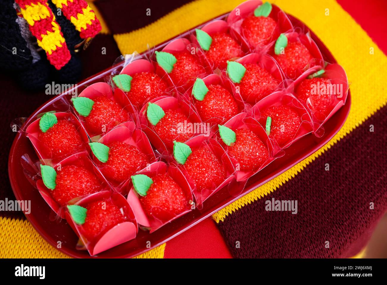 Delicious party candy, sweets for celebrations, food for reception ...