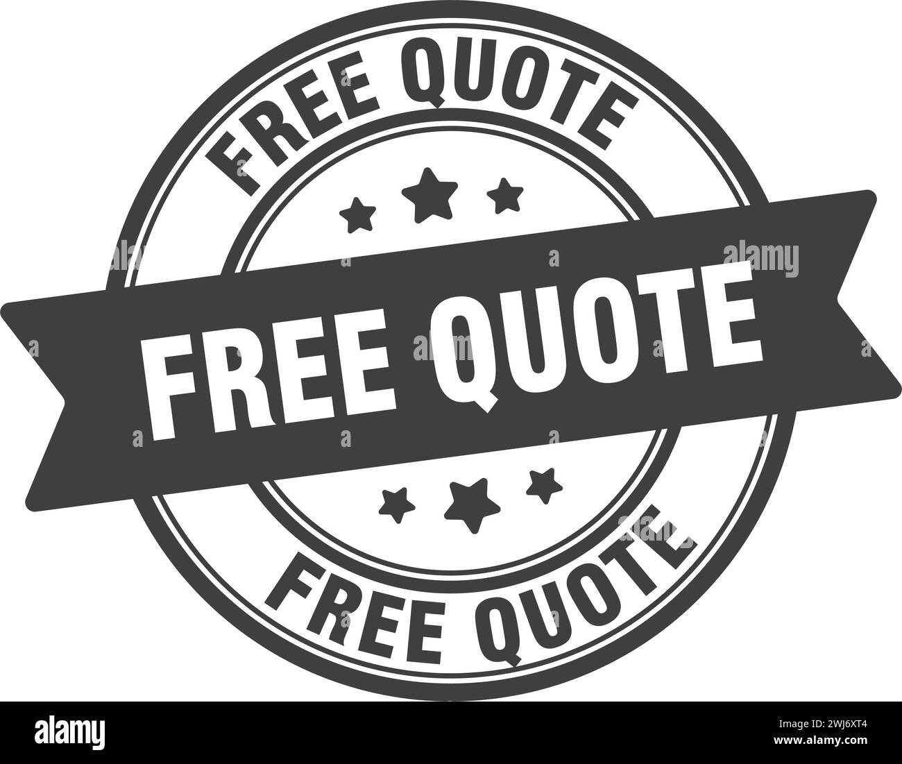 free quote stamp. free quote round sign. label on transparent ... free quote stamp. free quote round sign. label on transparent ...