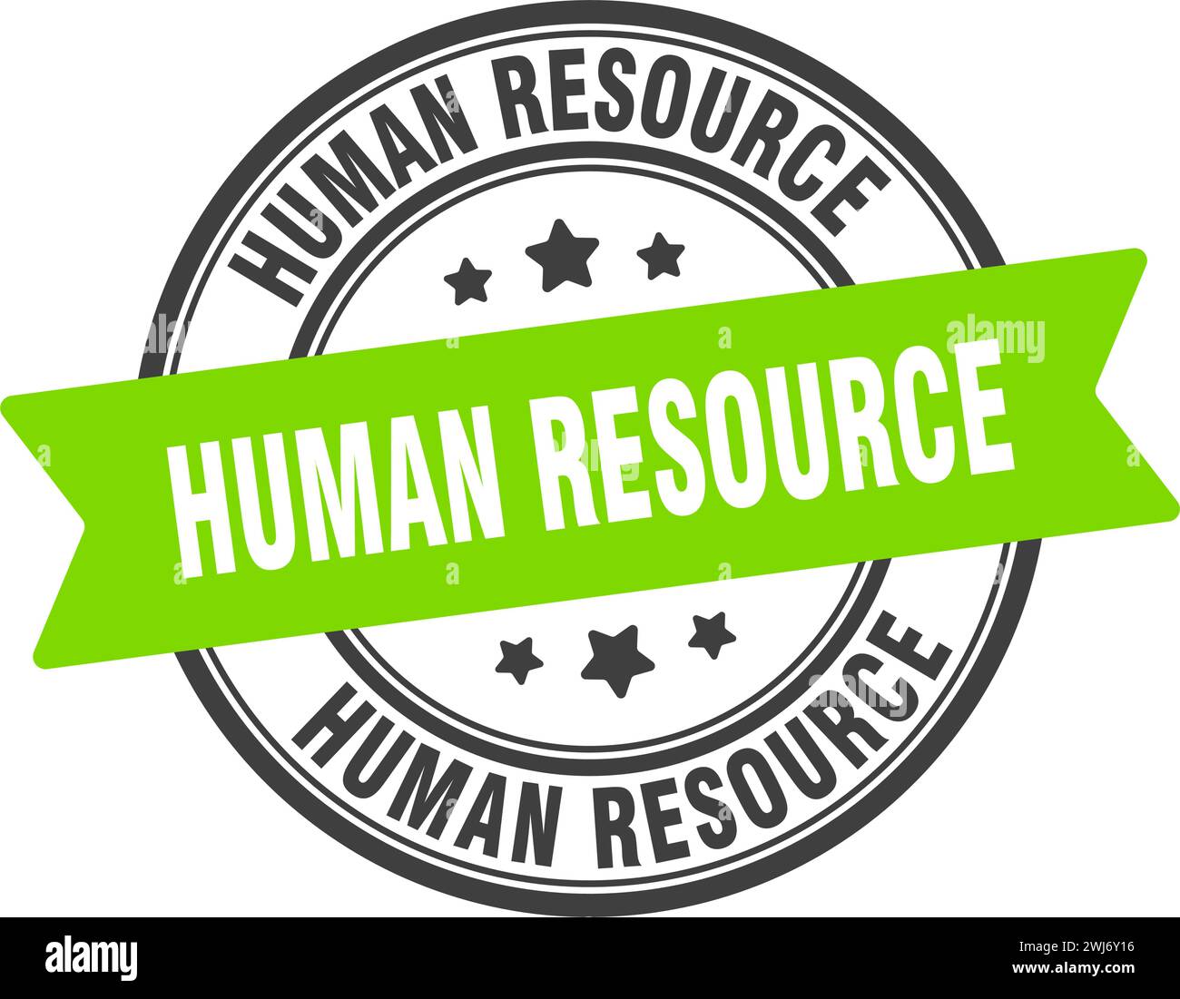 human resource stamp. human resource round sign. label on transparent ...