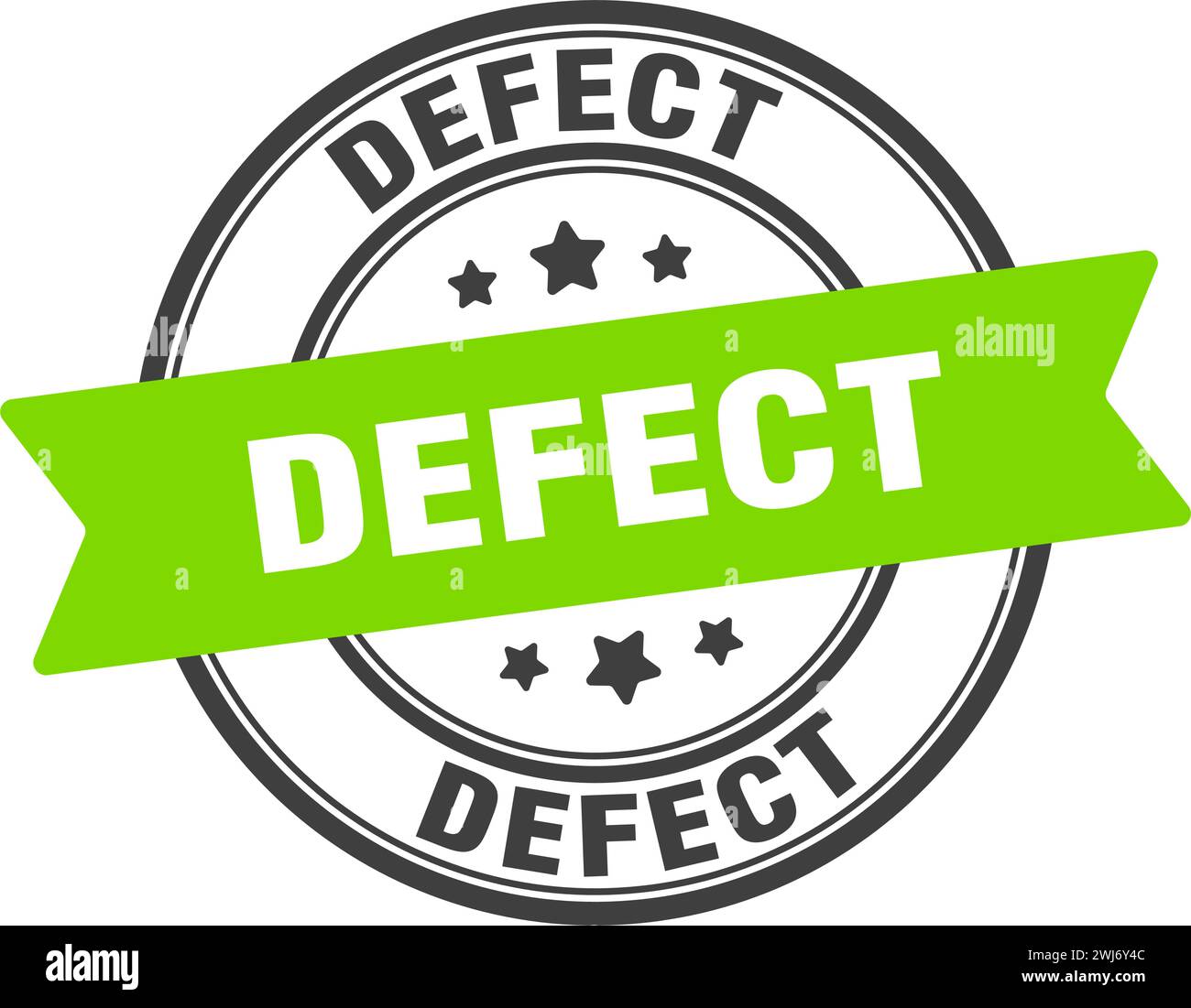defect stamp. defect round sign. label on transparent background Stock ...