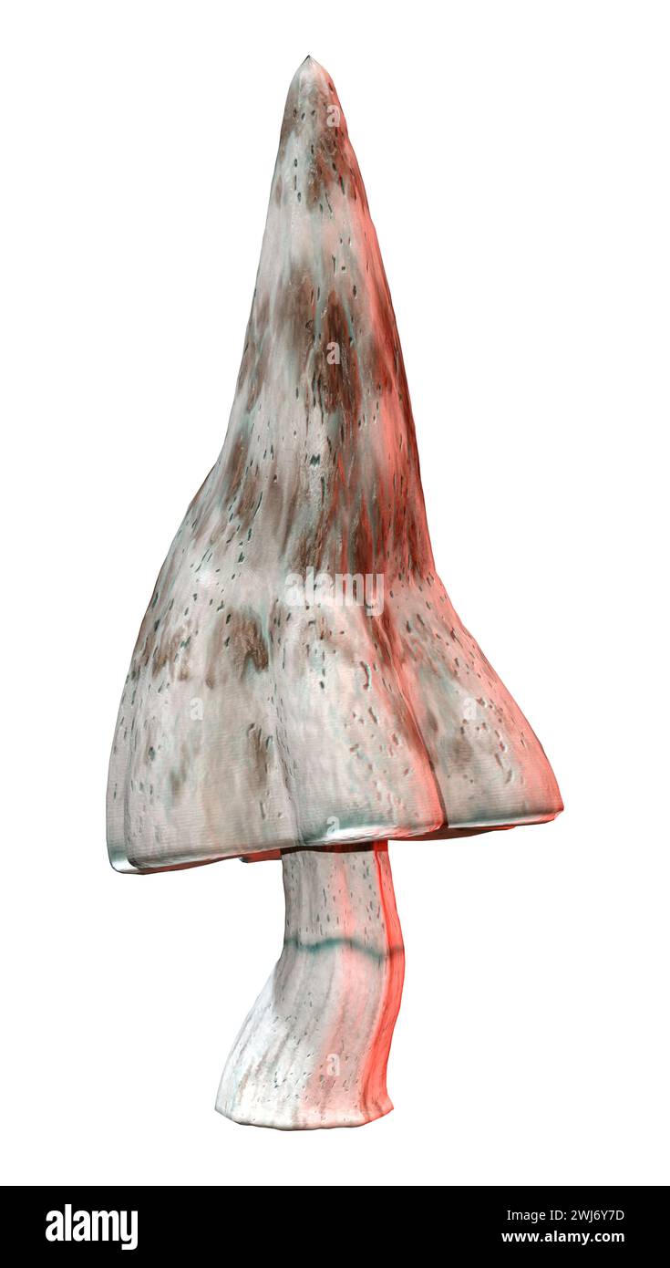 3D rendering of a fantasy alien mushroom isolated on white background ...