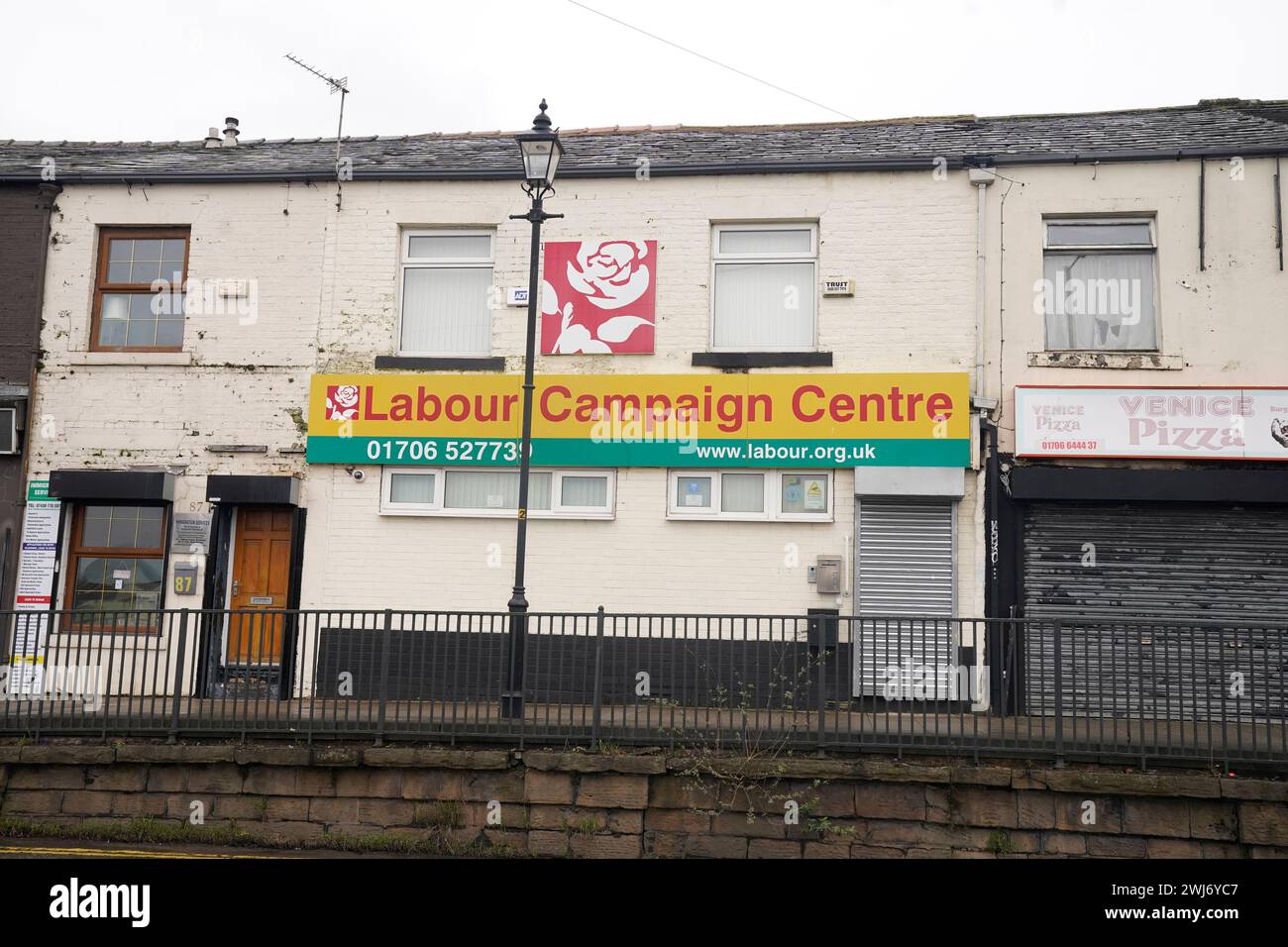 The Labour Campaign Centre in Rochdale, Greater Manchester, after the ...
