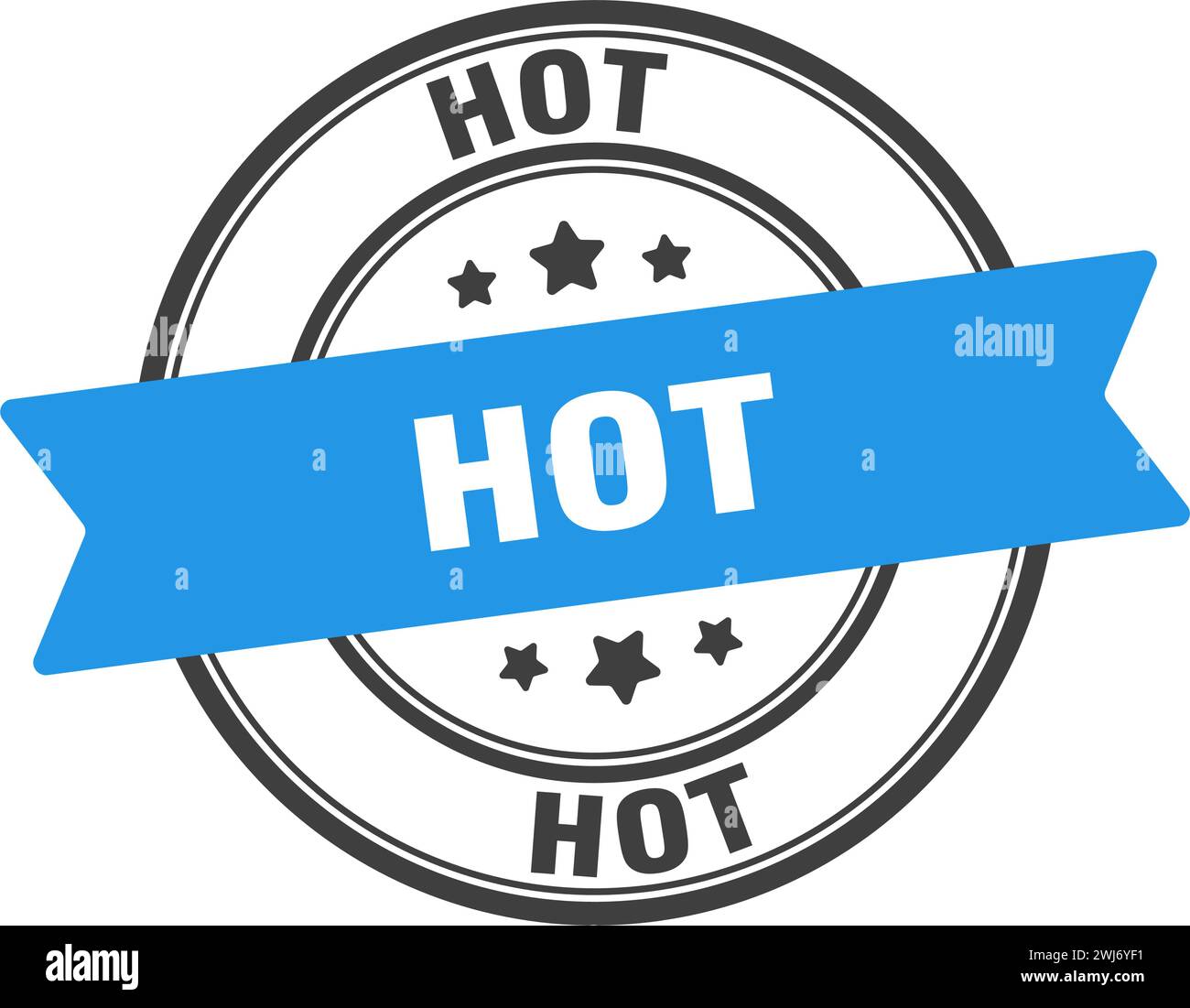 hot stamp. hot round sign. label on transparent background Stock Vector ...