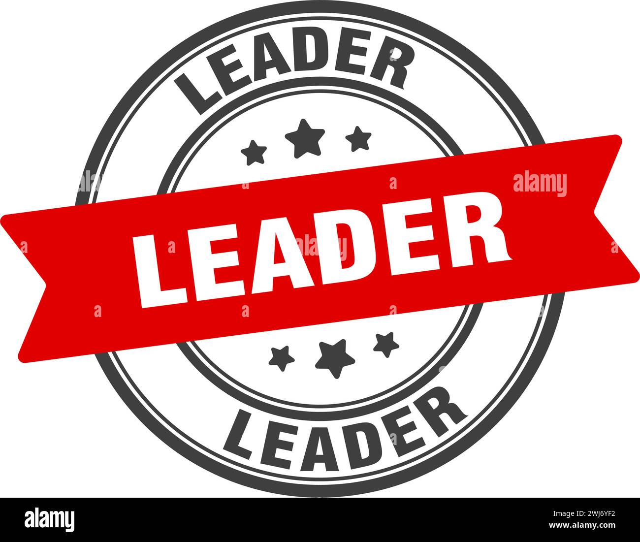 leader stamp. leader round sign. label on transparent background Stock ...