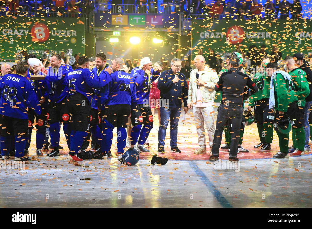 American Ice Football - Das Event-Spektakel von RTL in der SAP Arena. Mannheim, 11.02.2024 Stock ...