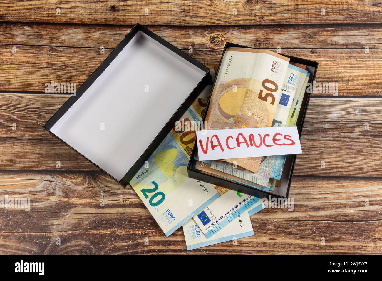 Euro banknotes in a cash box hi-res stock photography and images - Alamy