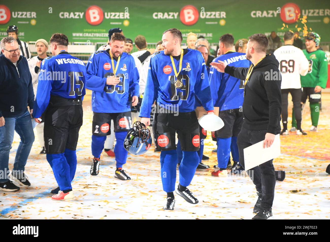 American Ice Football - Das Event-Spektakel von RTL in der SAP Arena. Mannheim, 11.02.2024 Stock ...